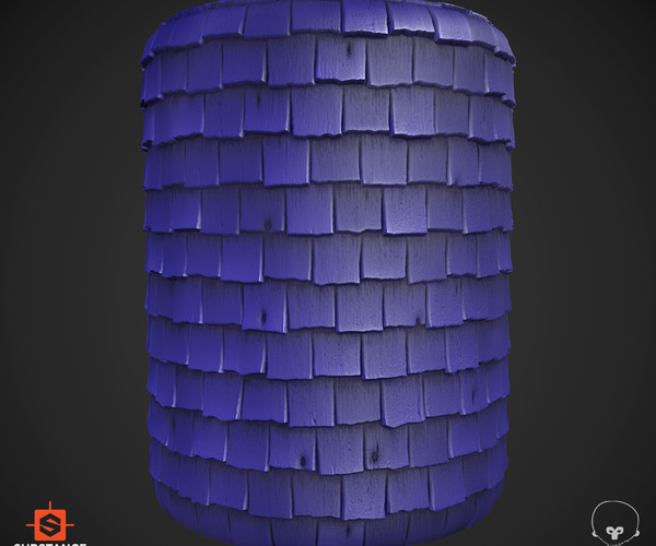 ArtStation - FREE - Stylized Roof PBR Texture | Resources