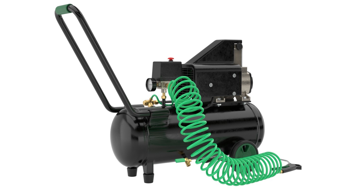 ArtStation - Air Compressor 1 Textured 1 | Game Assets