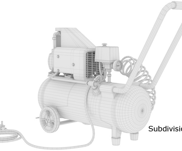 ArtStation - Air Compressor 1 Textured 1 | Game Assets
