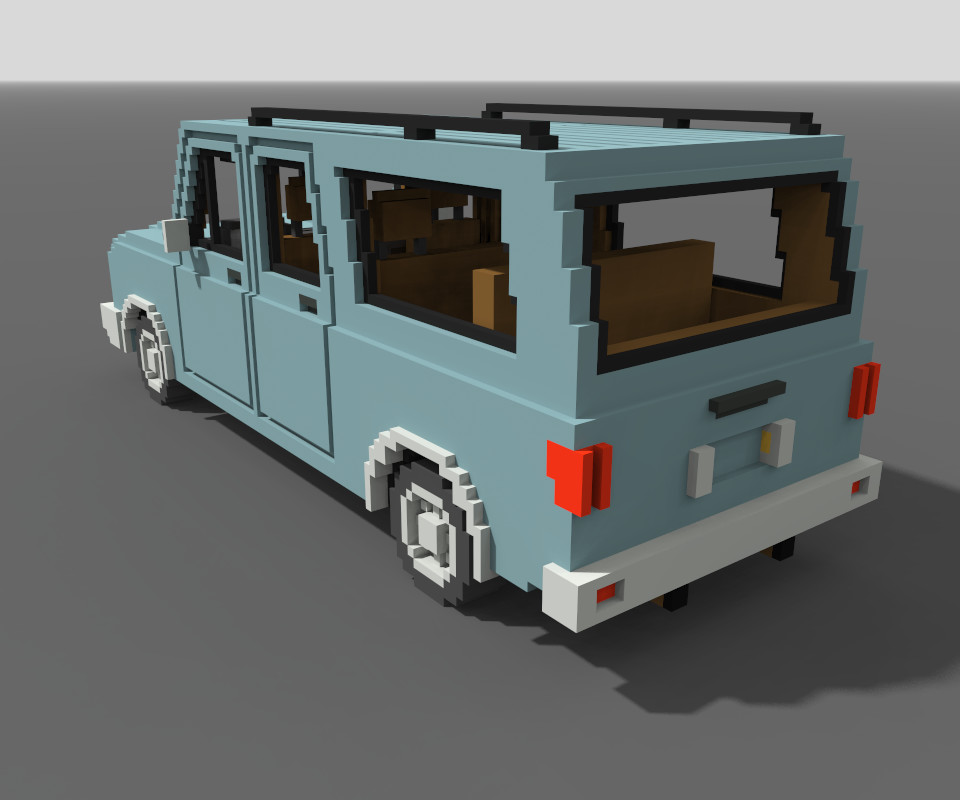 ArtStation - Voxel SUV Car | Resources