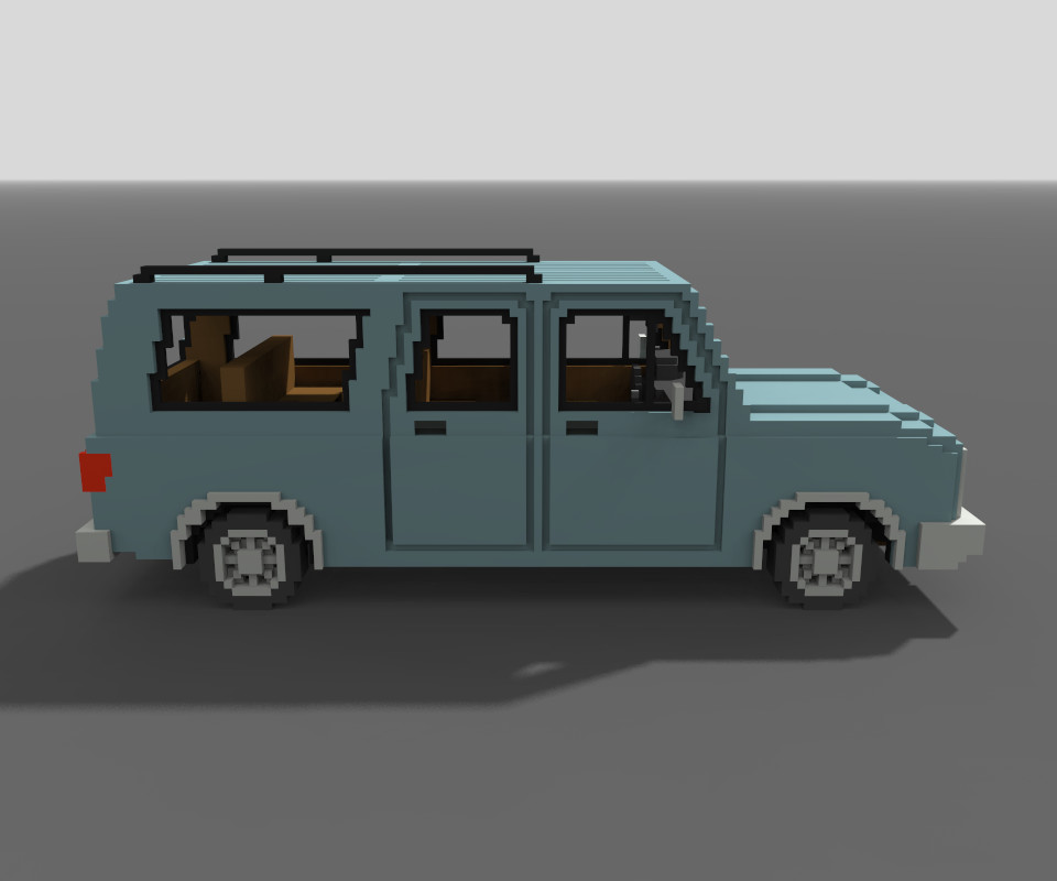 ArtStation - Voxel SUV Car | Resources