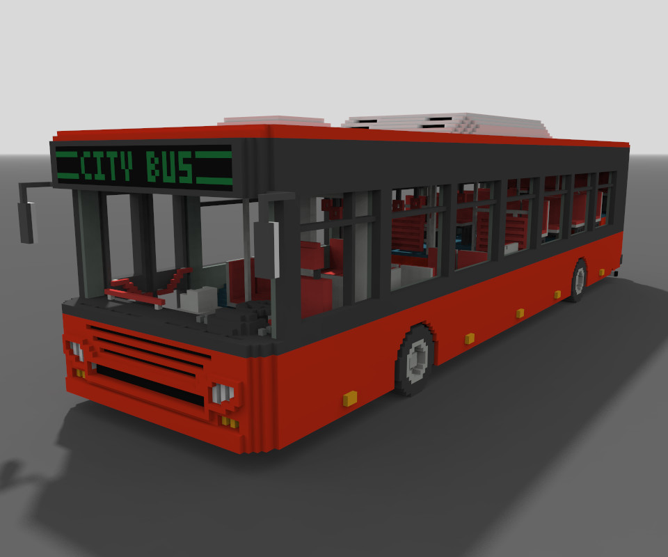 ArtStation - Voxel City Bus | Resources