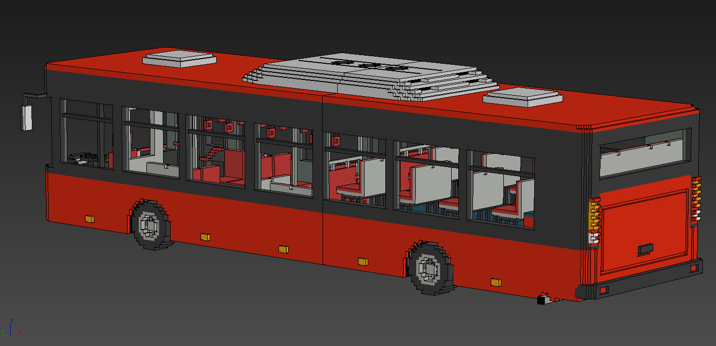 ArtStation - Voxel City Bus | Resources