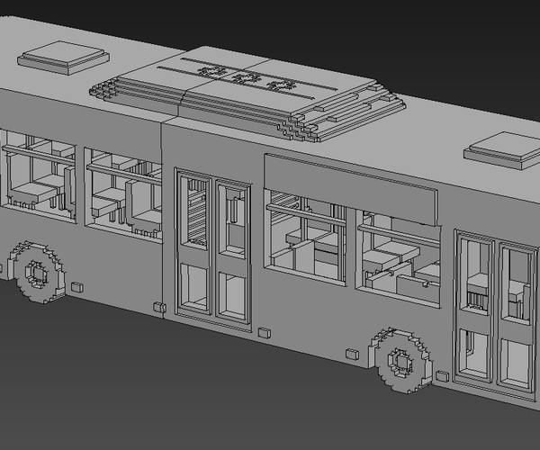 ArtStation - Voxel City Bus | Resources