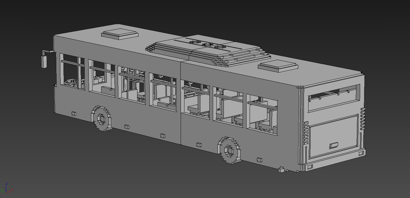 ArtStation - Voxel City Bus | Resources