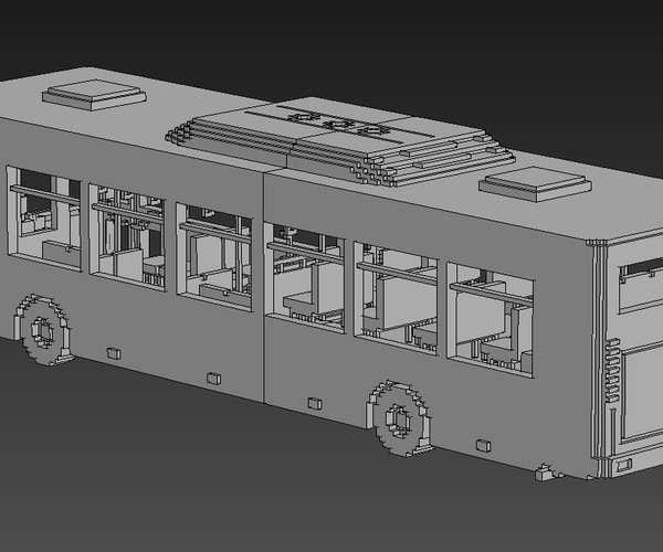 ArtStation - Voxel City Bus | Resources