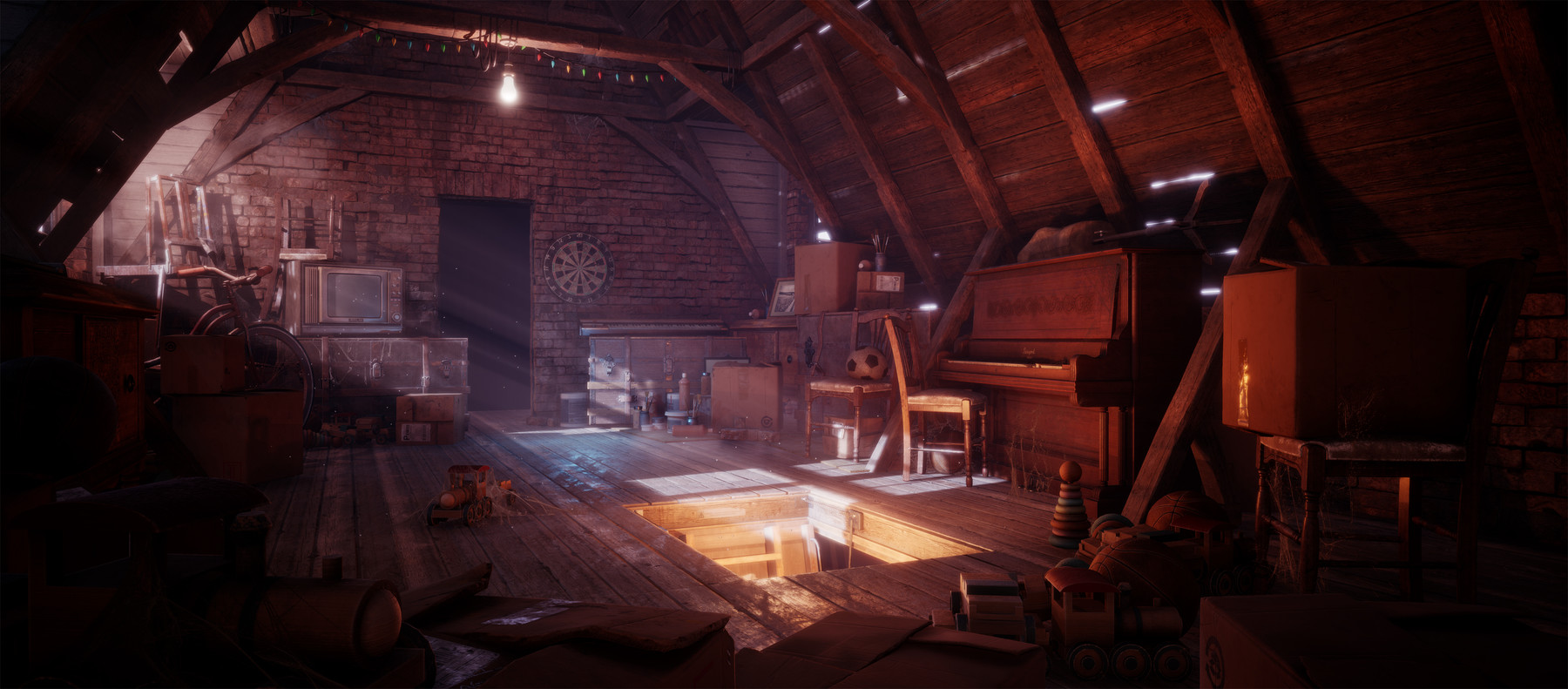 ArtStation - Realistic Attic Environment - Unreal 4 | Resources