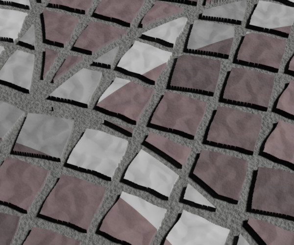 ArtStation - Procedural cobblestone fan pattern for Blender | Resources