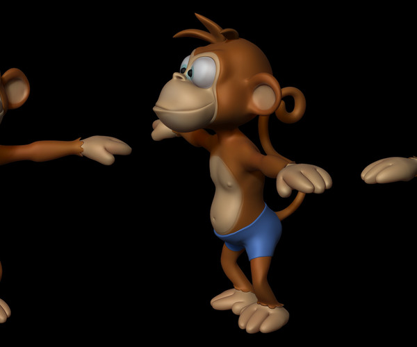ArtStation - Stylized Monkey Basemesh | Resources