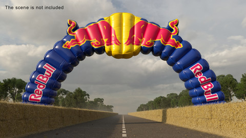 ArtStation - Red Bull Inflatable Arch Low-poly 3D model | Resources