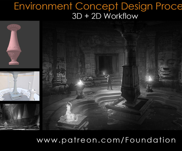 ArtStation - Foundation Art Group - Environment Concept Design Process ...