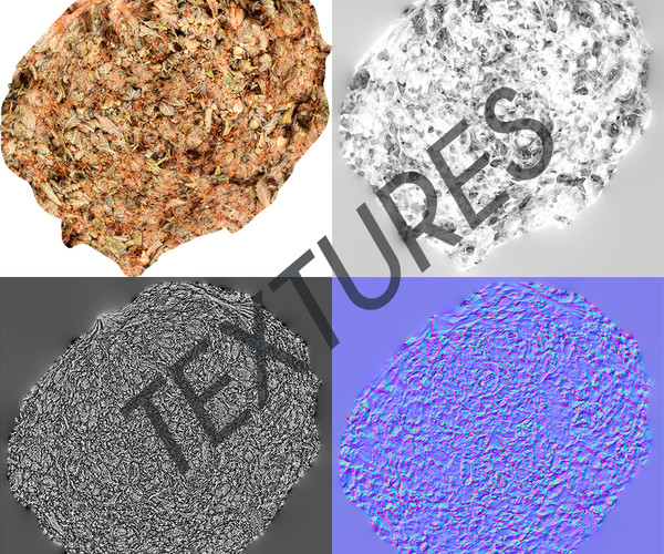 ArtStation - Marijuana Bud 2 - Photoscanned PBR | Resources