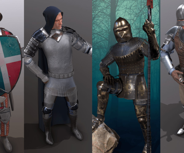 ArtStation - TAB Medieval Knights Pack - 1 | Game Assets