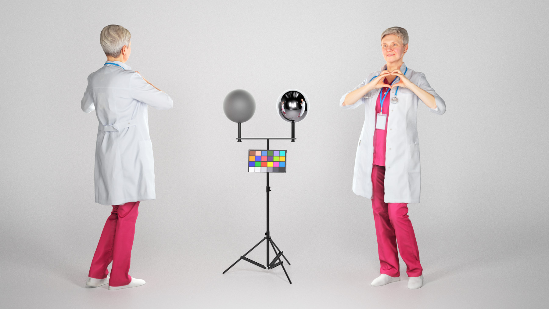 ArtStation - Smiling adult female doctor posing 130 | Game Assets