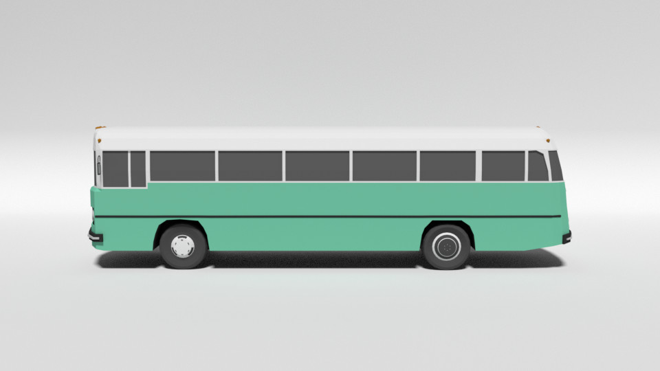 ArtStation - Low Poly Cartoon Retro Bus | Resources