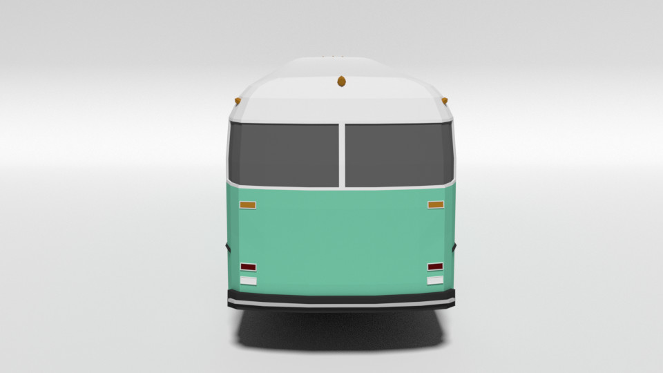 ArtStation - Low Poly Cartoon Retro Bus | Resources