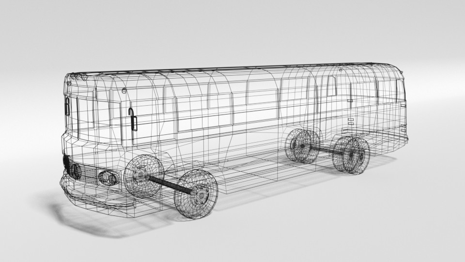 ArtStation - Low Poly Cartoon Retro Bus | Resources