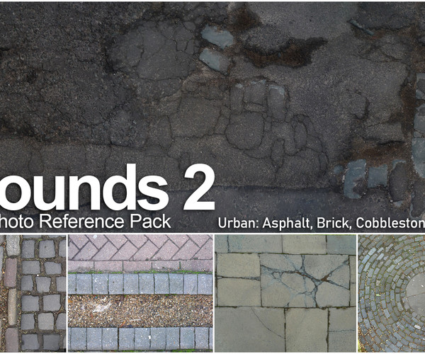 ArtStation - Ground Texture Reference 2 - Urban | Resources