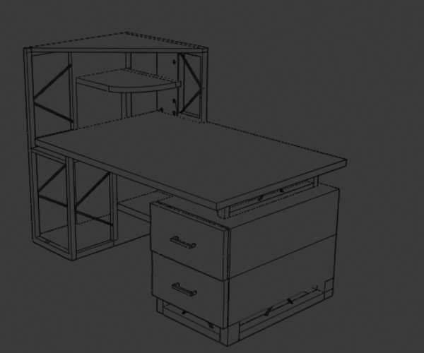 ArtStation - Wood Desk - With Textures and Materials | Resources