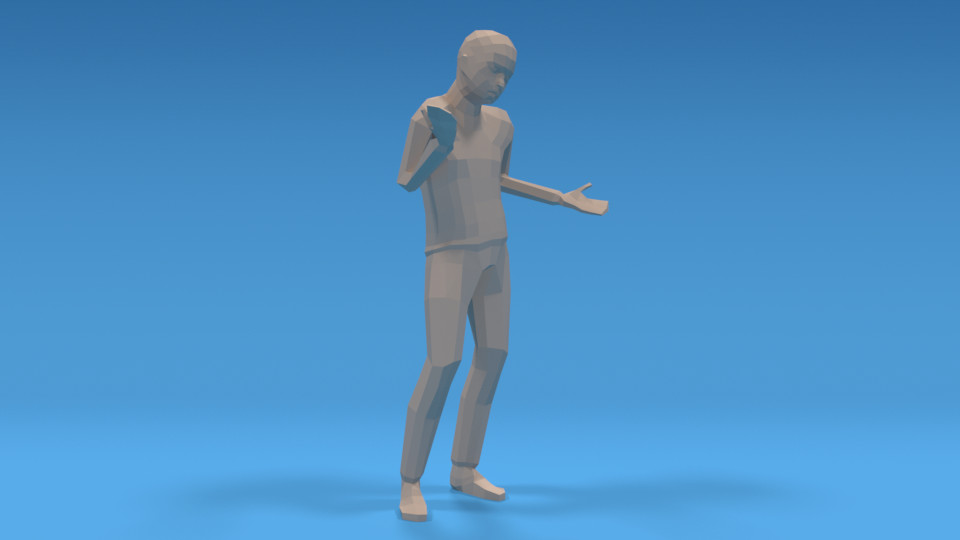 ArtStation - Low Poly Kid Whatever Pose | Resources