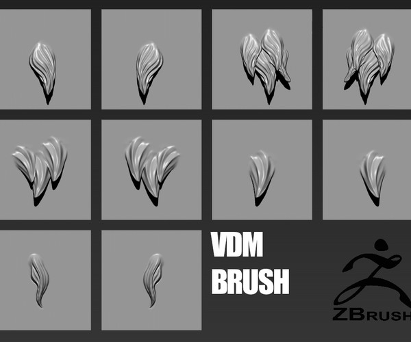 ArtStation - Zbrush fur brush | Brushes