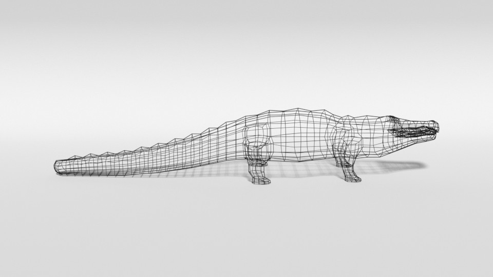 ArtStation - Low Poly Cartoon Crocodile | Resources