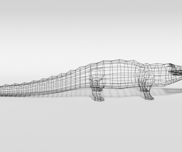 ArtStation - Low Poly Cartoon Crocodile | Resources