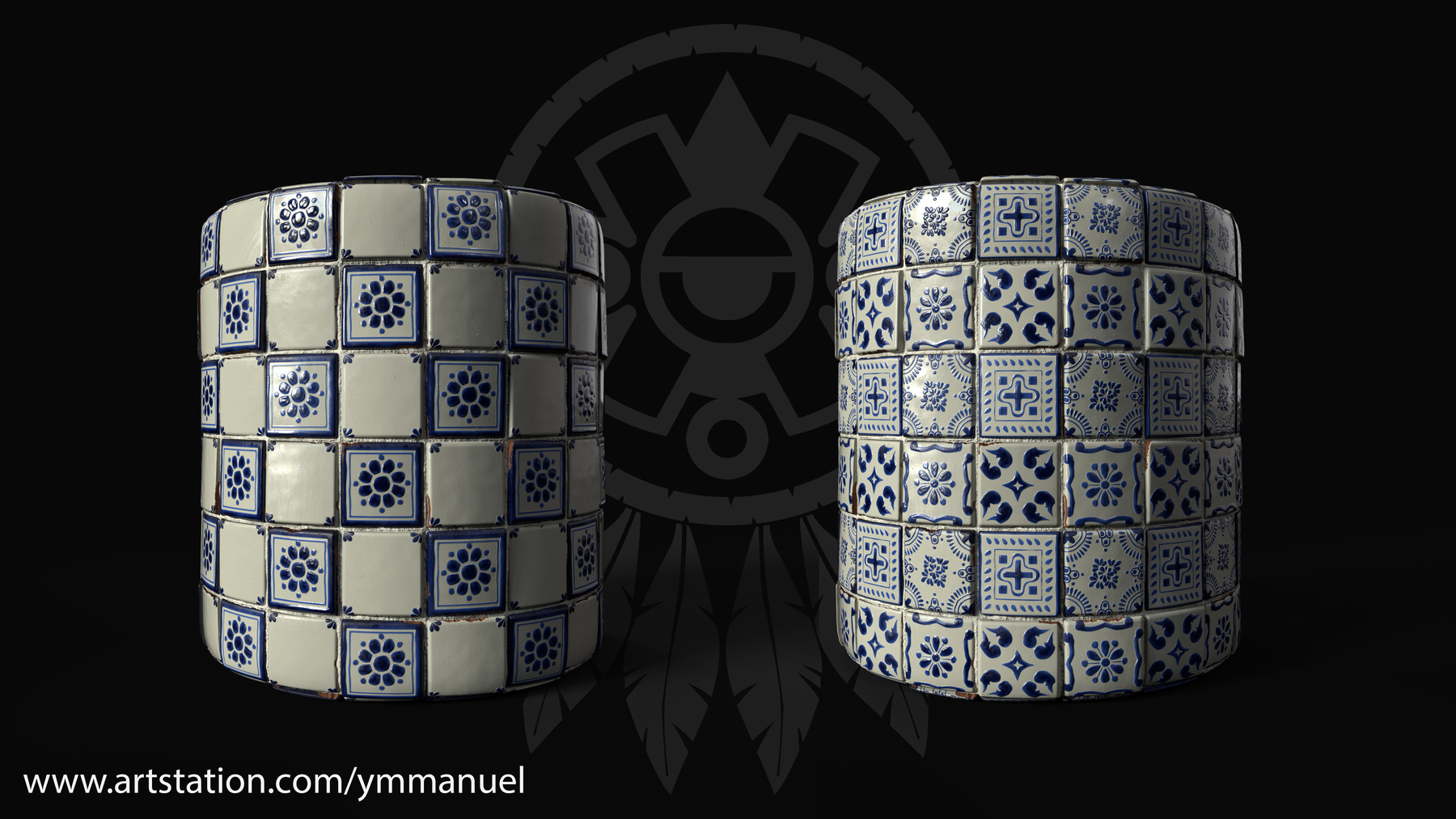 ArtStation - Mexican Talavera Material (*.sbsar) | Resources
