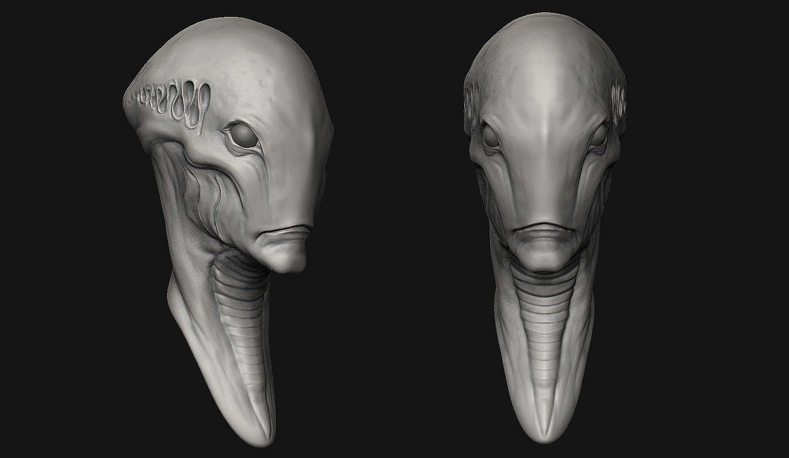 ArtStation - 12 Aliens Heads | Resources
