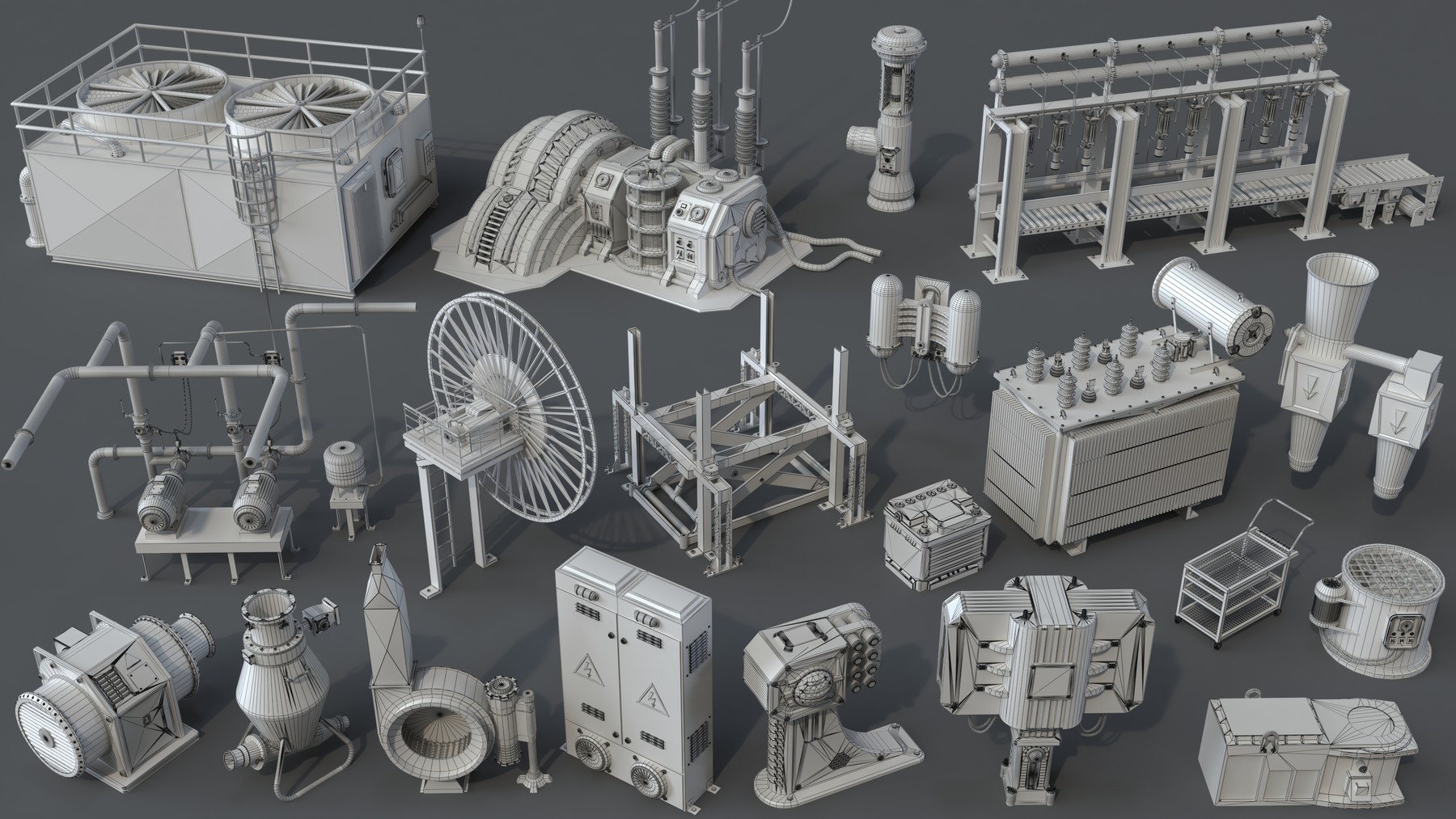 ArtStation - Factory Units 6 - 20 pieces | Resources
