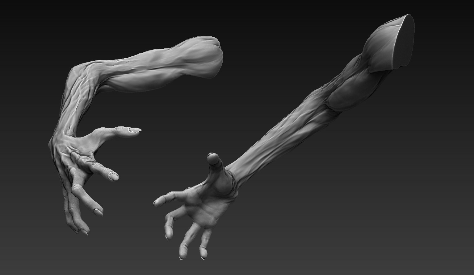 ArtStation - Zombie Arms 12 Poses | Resources