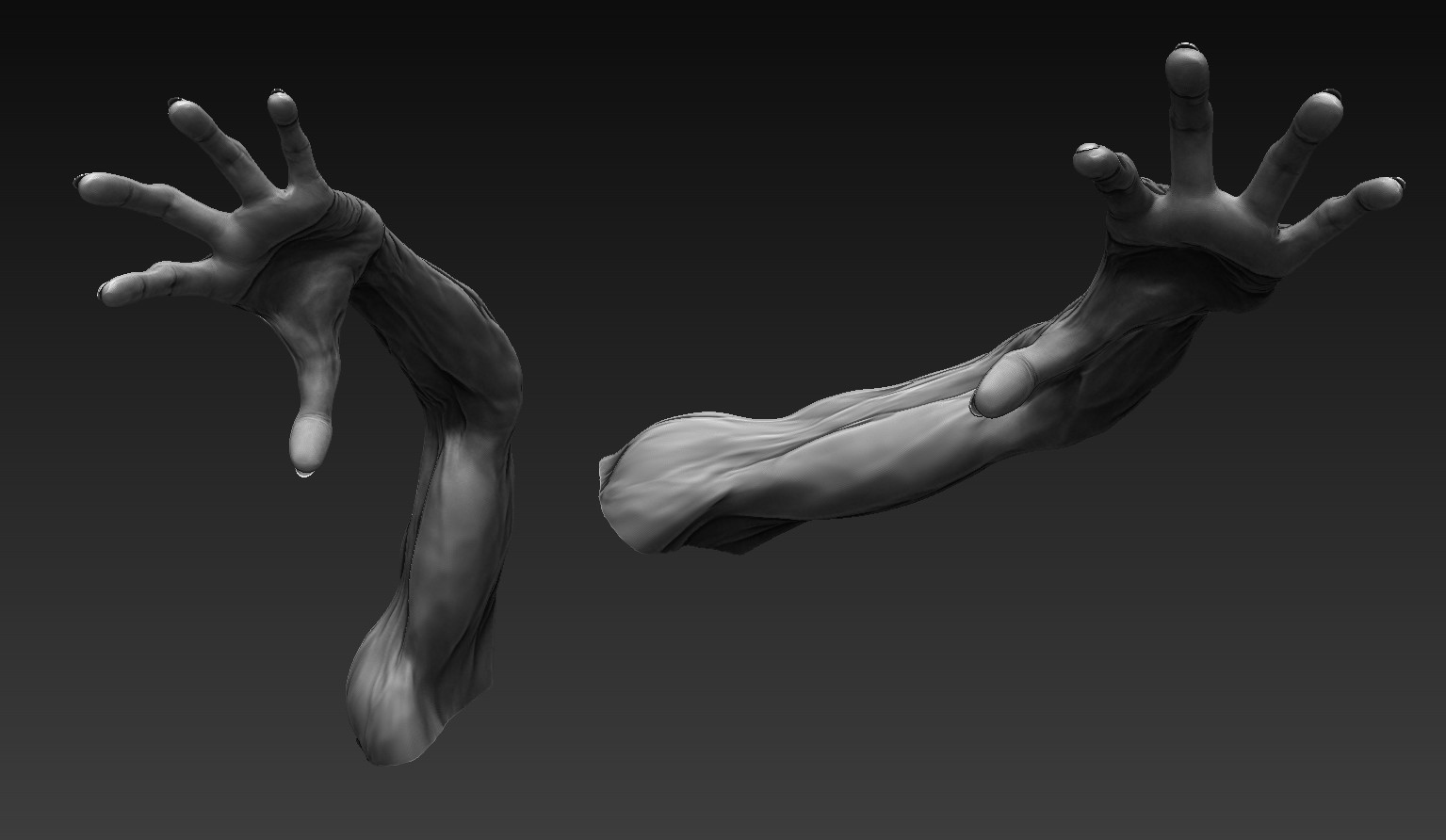 ArtStation - Zombie Arms 12 Poses | Resources