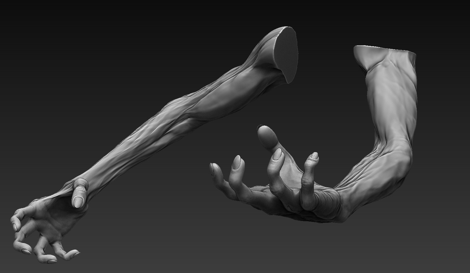 ArtStation - Zombie Arms 12 Poses | Resources