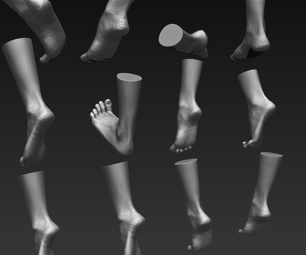 ArtStation - Female Feet 12 Poses | Resources