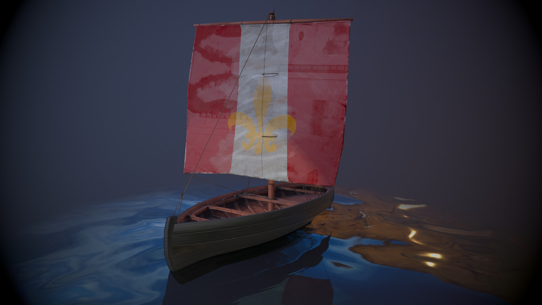 ArtStation - Knarr - Medieval Sailboat | Game Assets