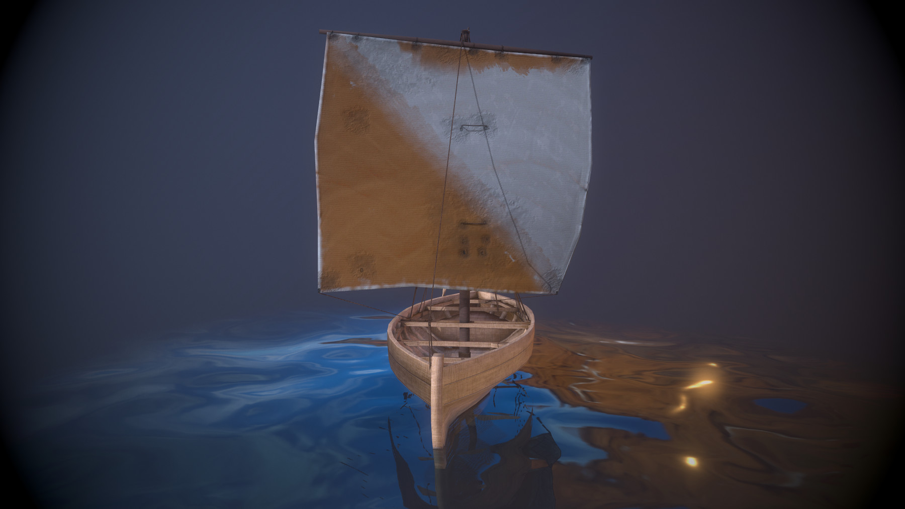 ArtStation - Knarr - Medieval Sailboat | Game Assets