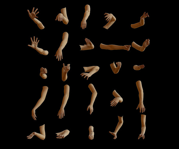 ArtStation - Realistic Female Hands and Arms | Resources