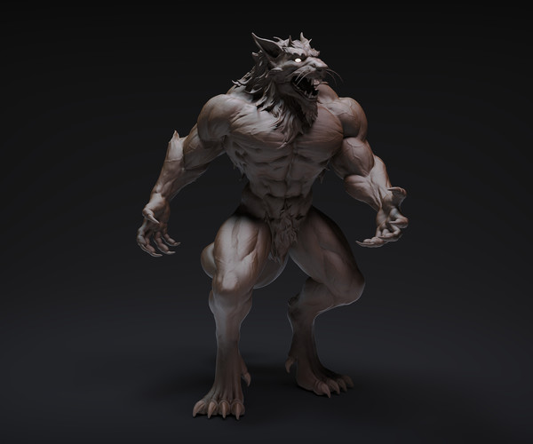 ArtStation - Warewolf 3D Printable | Resources