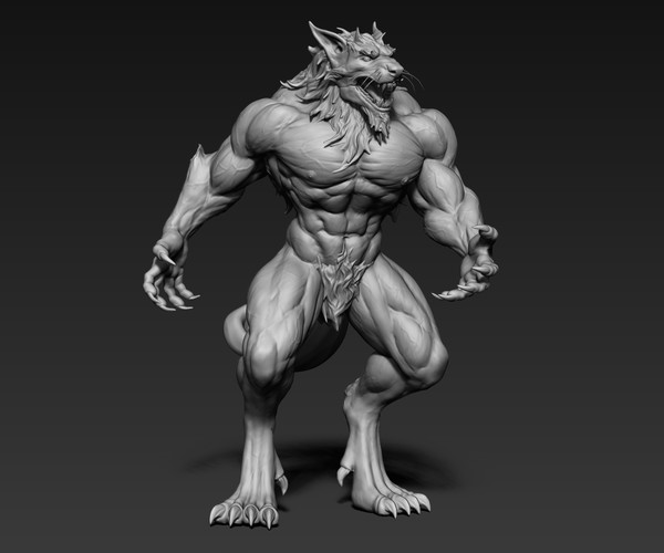 ArtStation - Warewolf 3D Printable | Resources