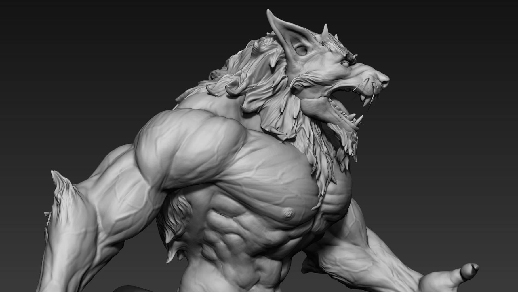 ArtStation - Warewolf 3D Printable | Resources