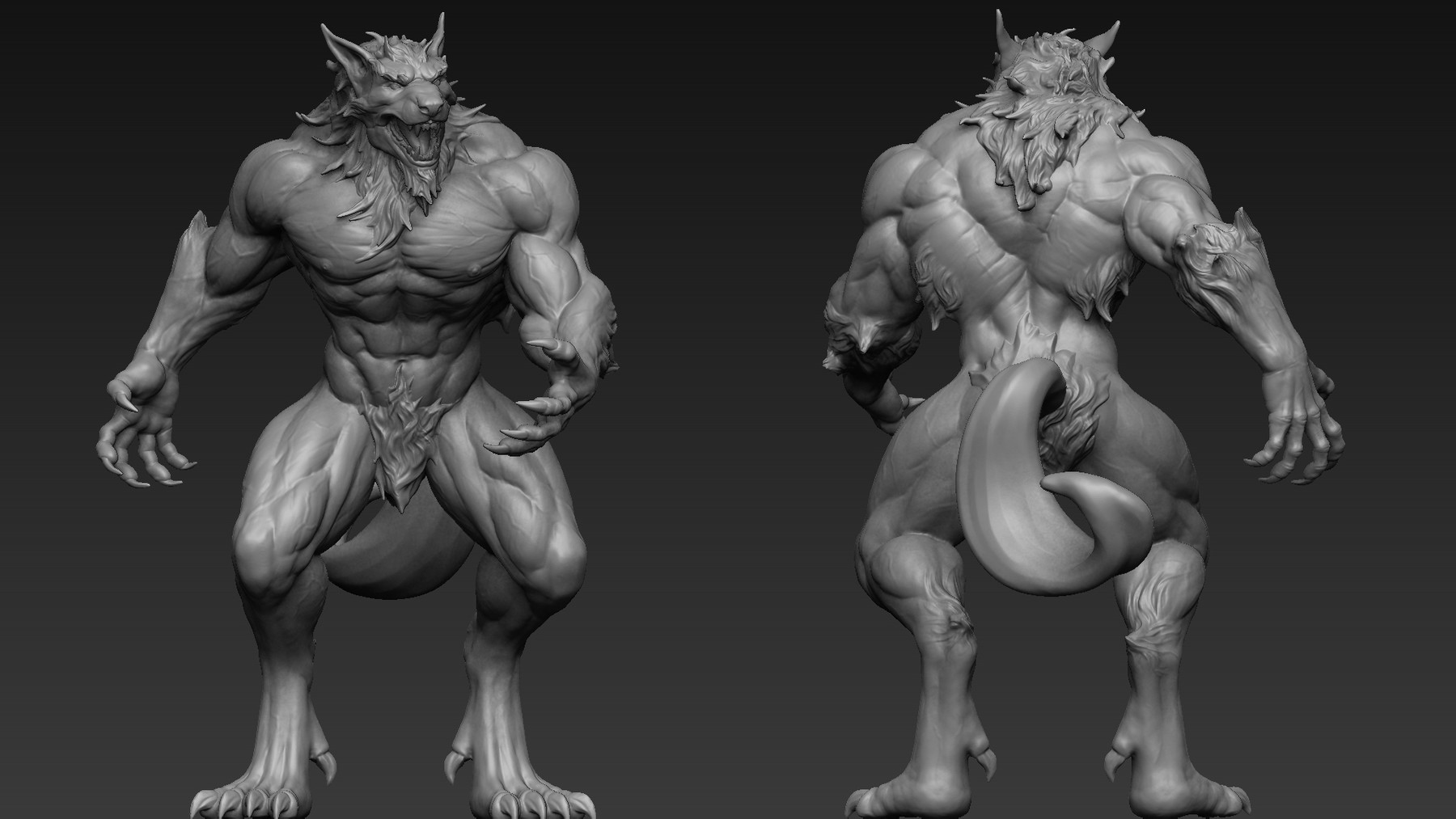 ArtStation - Warewolf 3D Printable | Resources