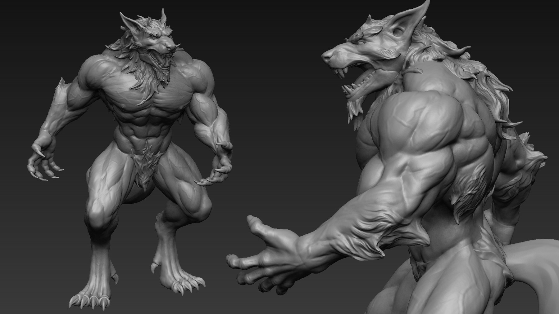 ArtStation - Warewolf 3D Printable | Resources