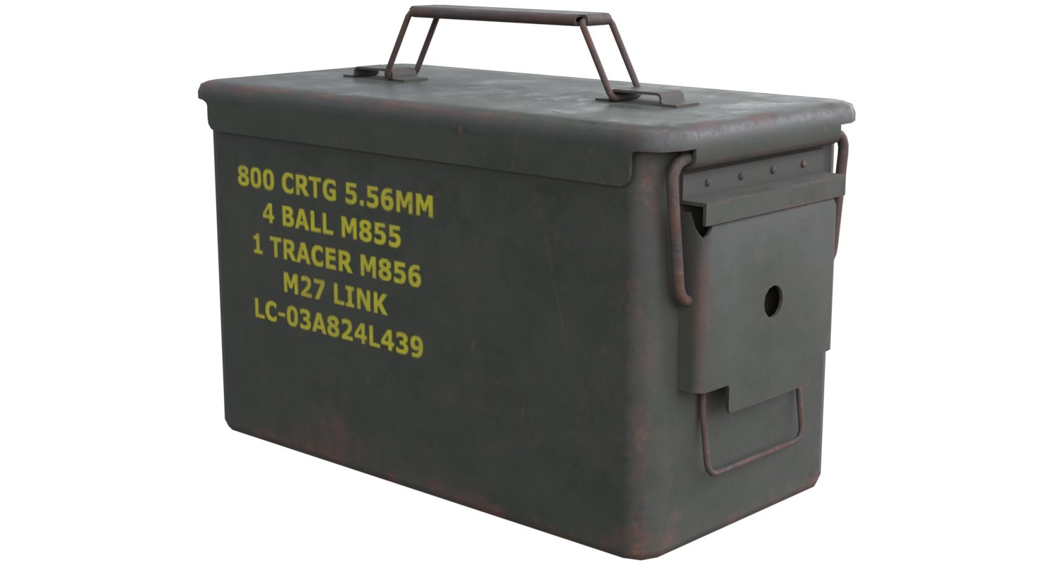 ArtStation - Ammunition Box 1 Rusty | Game Assets