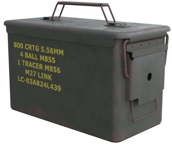ArtStation - Ammunition Box 1 Rusty | Game Assets