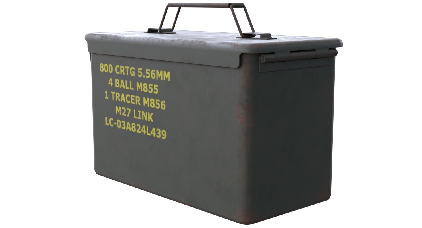 ArtStation - Ammunition Box 1 Rusty | Game Assets