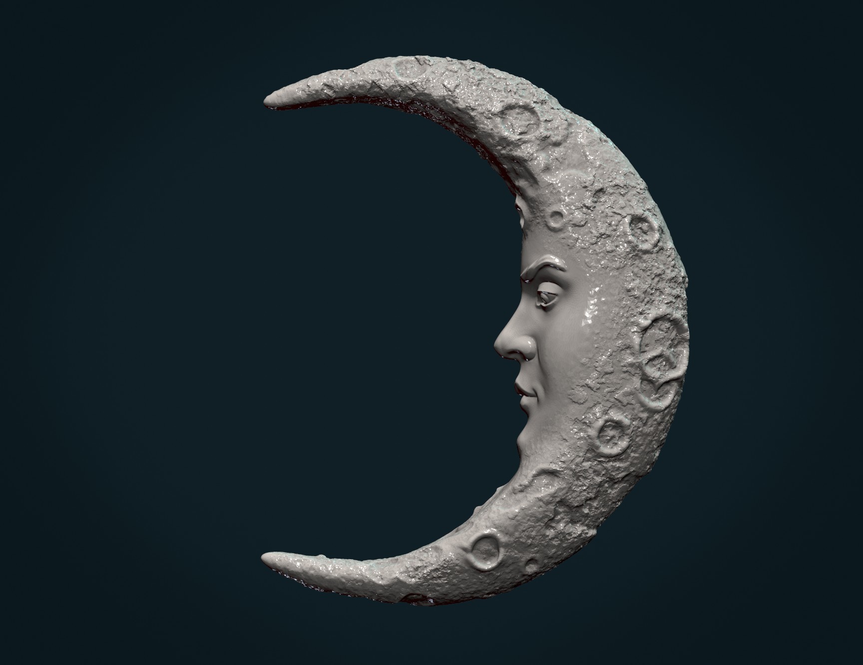 ArtStation - Crescent with face | Resources