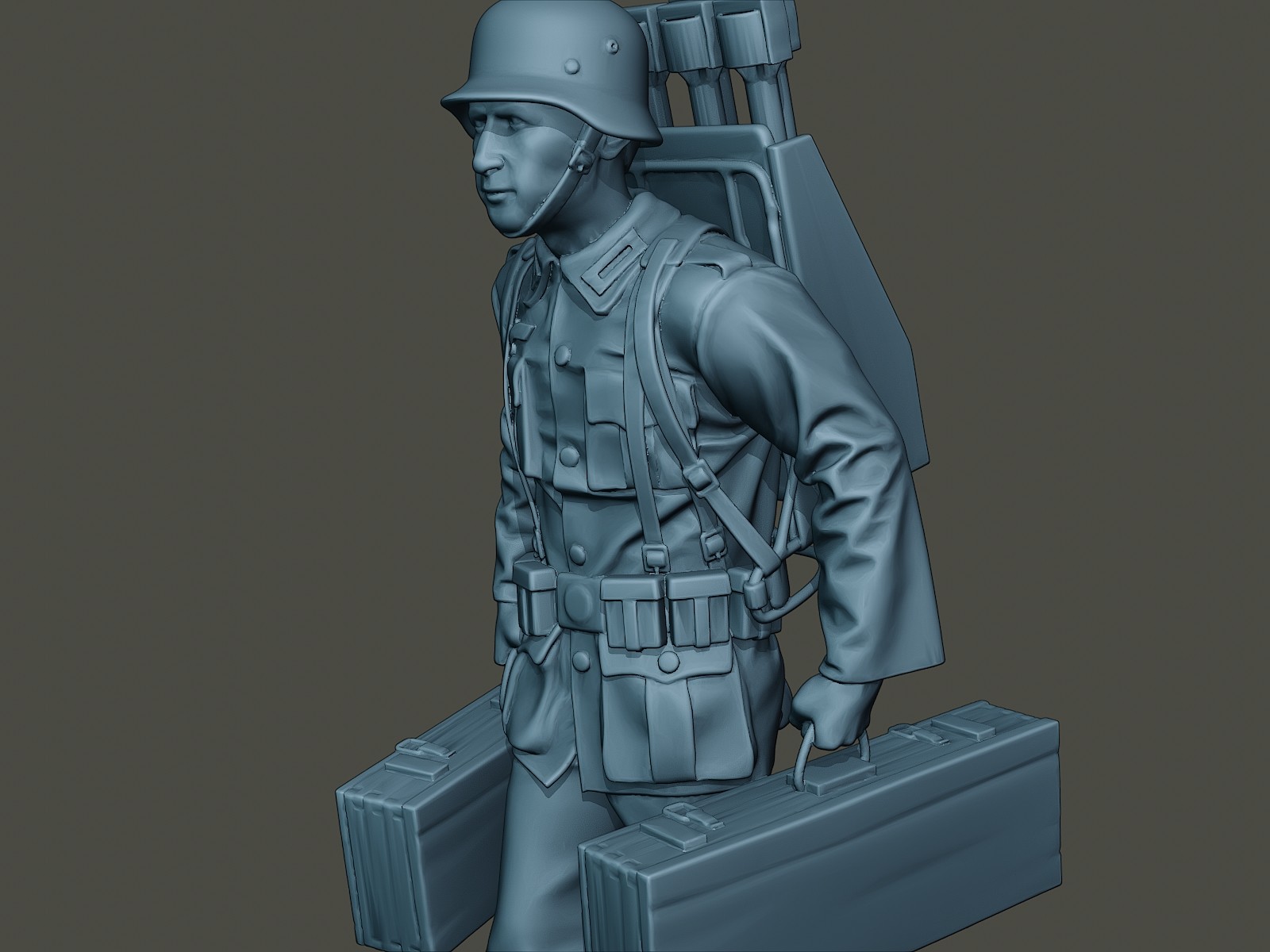 ArtStation - German soldier ww2 carrying rockets G4 | Resources