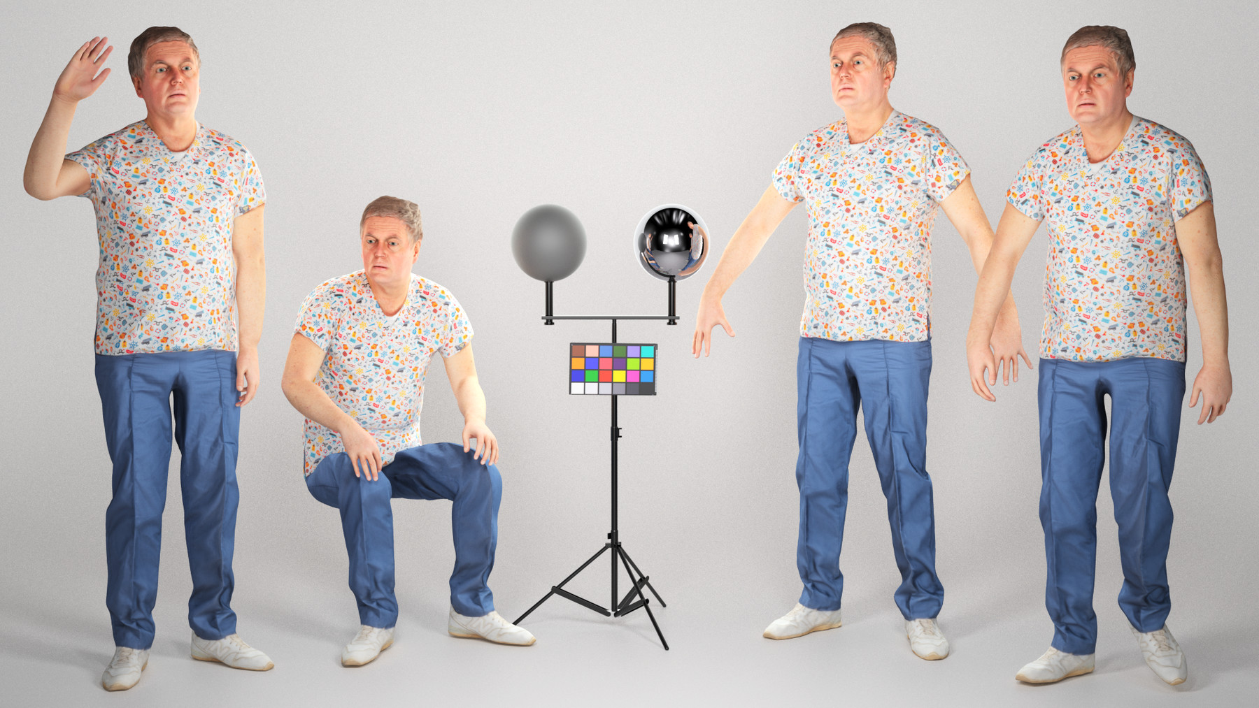 ArtStation - Animated surgeon: walking, waving, sitting 70 | Game Assets