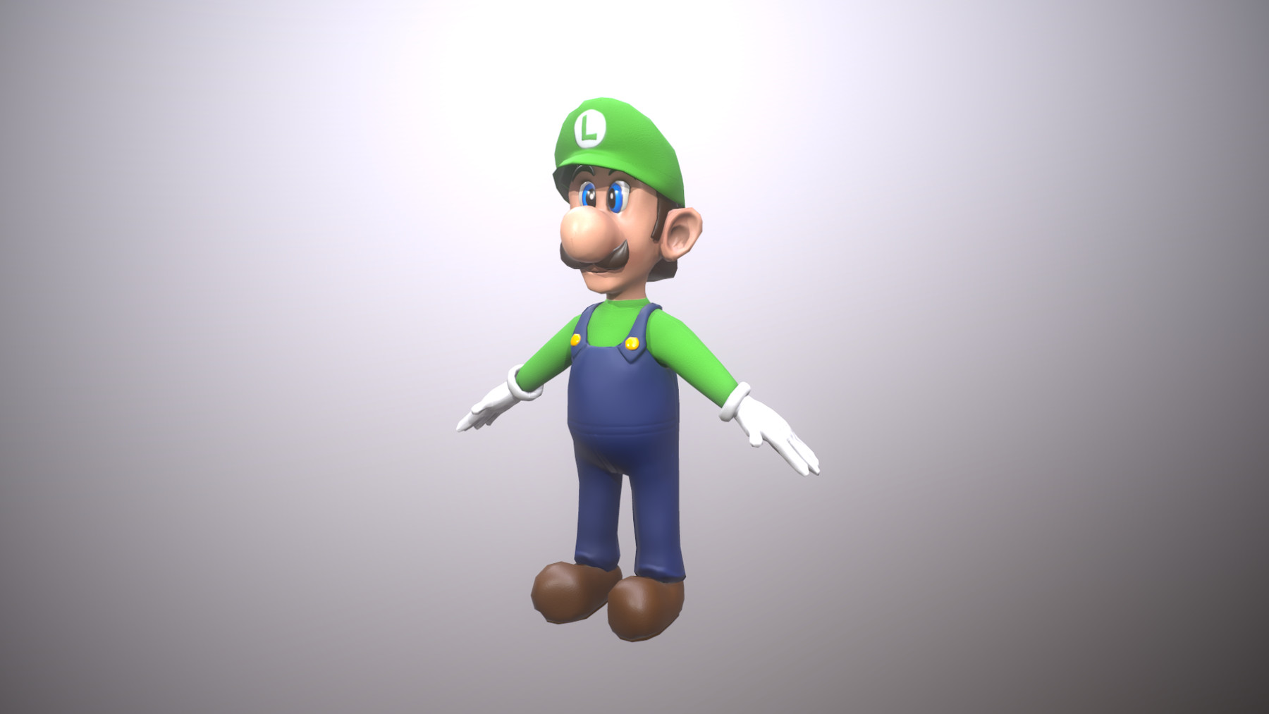 ArtStation - Luigi Key ring | Game Assets