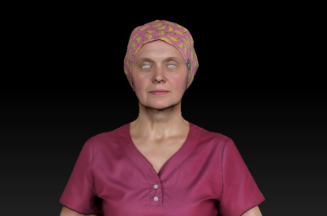 ArtStation - Animated surgical doctor female: walking, working, sitting ...